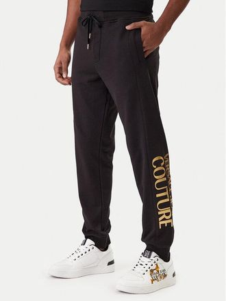Versace Jeans Couture Jogginghose 80GAAT00 CF01T Schwarz Regular Fit