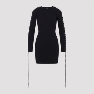 Balenciaga Lace Up Mini Dress