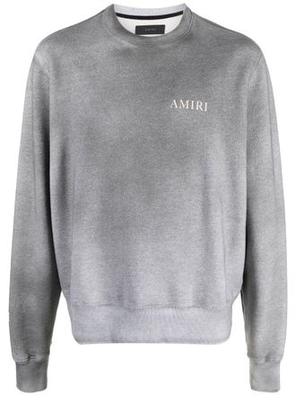 Amiri sweat &agrave; logo imprim&eacute; - Gris