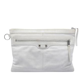 Balenciaga Pre-owned Vintage Clutch - Femme - Pre-owned - Blanc - Taille: ONE Size