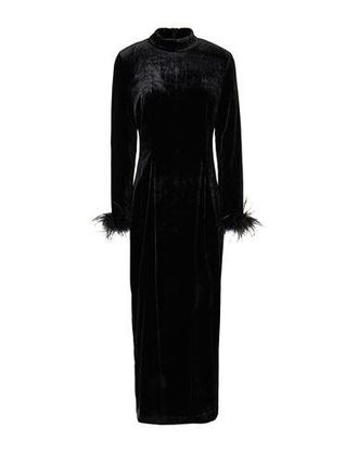 8 by YOOX VELVET MIDI DRESS