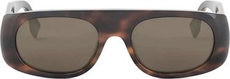 Fendi Signature Sonnenbrille - - Accessories - unisex - Braun - 54 MM