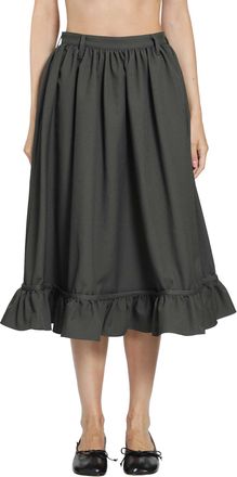 Maison Margiela Gathered Midi Skirt