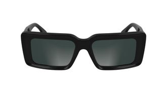 Karl Lagerfeld Womens Sunglasses KL6180S - Black with Solid Grey Lens