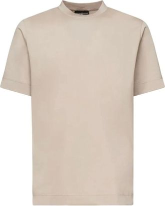 Giuliano Galiano Homme, Tops, Beige, Taille: L T-Shirt Sabbia