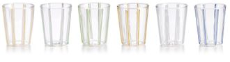 IVV soul set 6 borosilicate glasses with colored stripes cl-33