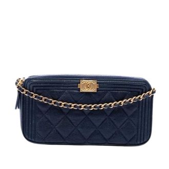 Chanel Pre-owned Wallet on Chain - - Pre-owned - Damen - Blau - ONE SIZE