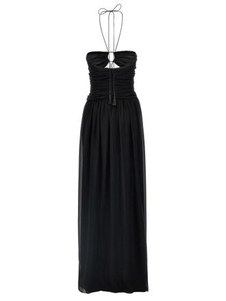 Tom Ford Womens Black Silk Long Dress