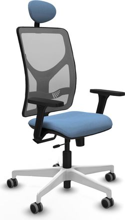 Piqueras y Crespo Stuhl f&uuml;r Sicherheitsh&uuml;tten mit 3D-Armen, h&ouml;henverstellbarer Lendenwirbelst&uuml;tze und festem Kopfteil, ausgestattet mit Syncro/Traslack und Schneidescha