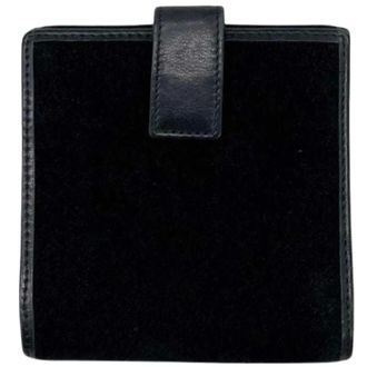Loewe Portefeuille Pre-owned (bi-pli) - Femme - Pre-owned - Noir - Taille: ONE Size