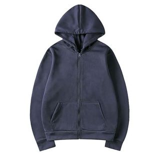 Generic Sweat &agrave; capuche zipp&eacute; automne et hiver pour hommes et femmes grande taille ample sport cardigan sweat &agrave; capuche manteau de sport, gris fonc&eacute;, 3XL