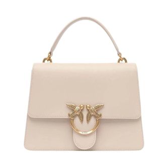 Pinko Pinko, Femme, Sacs, Beige, Taille: ONE Size Love One Handbag