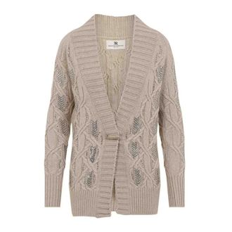 Ermanno Scervino Femme, Pulls, Rose, Taille: 36 FR Virgin Wool Cardigan