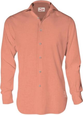 Saint Barth Homme, Chemises, Rose, Taille: S Pamplona Linen Shirt