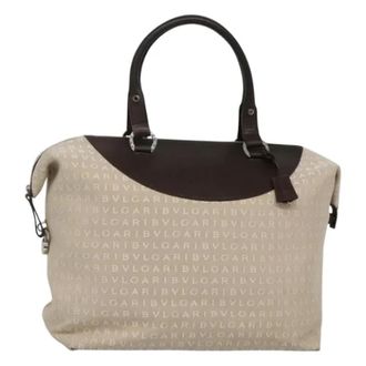 Bulgari Pre-owned Canvas Handtaschen - - Pre-owned - Damen - Beige - ONE SIZE