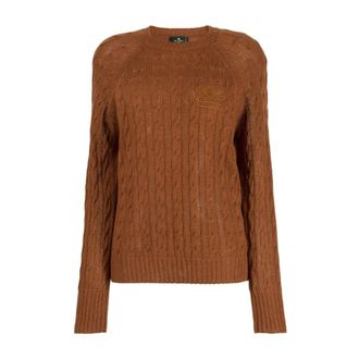 Etro Rundhals-Strickware - - Knitwear - Damen - Braun - M