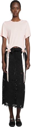 Simone Rocha Peeling Waist Column Skirt