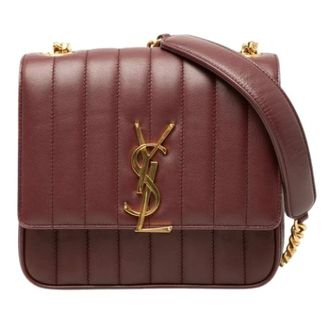 Saint Laurent Pre-owned Cuir sacs-ports-paule - Femme - Pre-owned - Rouge - Taille: ONE Size