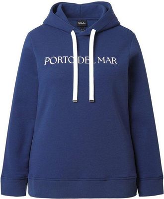 Ulla Popken Sweatshirt Hoodie Schriftdruck Classic Kapuze Langarm
