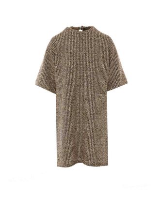 Fabiana Filippi Robe Au Genou - Beige