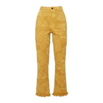 La DoubleJ Stylish Crop Jeans - - Trousers - Damen - Gelb - W28