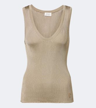 Saint Laurent D&eacute;bardeur Cassandre en coton