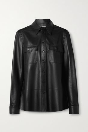 Gabriela Hearst John Austin Jacke Aus Leder - Schwarz