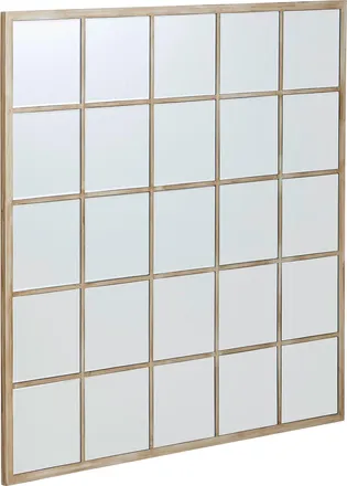 MID.YOU Mid.you Wandspiegel, Klar, Glas, Holzwerkstoff, quadratisch, 100x100x1.5 cm, Spiegel, Wandspiegel