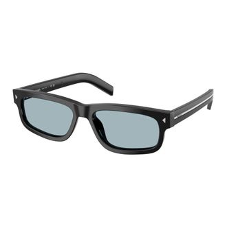 Prada Vintage Blaue Sonnenbrille Rechteckig Schwarz - - Accessories - Herren - Schwarzk - 55 MM