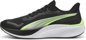 Puma Unisex Pounce LITE Stra&szlig;en-Laufschuh, Black-Green Glare, 44.5 EU