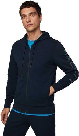 Hackett Herren Essential Hoody Fz Sweatshirt, Blue (Navy/Grey), 3XL