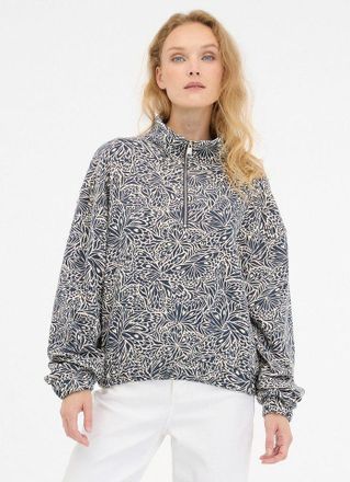 Ragwear Sweatshirt IZZAR PRINT Stehkragen mit Rei&szlig;verschluss im Troyer-Stil
