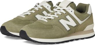 New Balance Unisex-Erwachsene 574 V2 Sneaker, Dark Olivine/Sea Salt, 11.5 Wide Women/10 Men