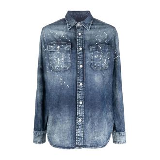 Ralph Lauren Femme, Blouses et Chemises, Bleu, Taille: 34 FR Chemise &agrave; Boutons sur le Devant E-Button