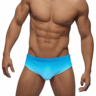 Generic Maillot de bain mode masculine d&eacute;contract&eacute; hawa&iuml;en doux et confortable natation sources chaudes maillot de bain triangle, bleu clair, XXL