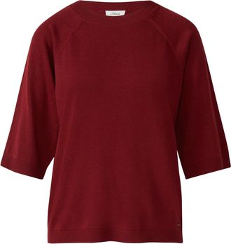 s.Oliver Leichter Kurzarm-Strickpullover