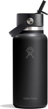 Hydro Flask Wide Flex Straw Cap 946 ml (32 oz) Flasche - Edelstahl, auslaufsicherer Strohhalm, sp&uuml;lmaschinenfest - Isoliert, 24 Std. kalt - Weithals, eisw&uuml;rfelfre