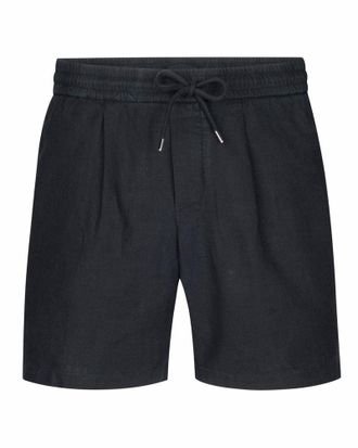 Profuomo Leichte Shorts aus Leinen und Baumwolle mit Bundfalte, Loose Fit in