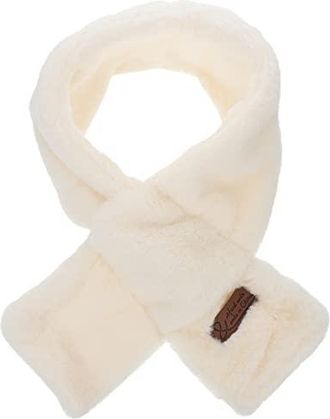Holibanna &Eacute;charpe Crois&eacute;e En Peluche Blanche Pour Femme En Imitation Fourrure, Cache-cou Chaud Dhiver, Protection Contre Le Froid Pour Ski, Randonn&eacute;e Et Usage Q