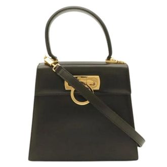 Ferragamo Pre-owned Gancini Handbag - - Pre-owned - Damen - Braun - ONE SIZE