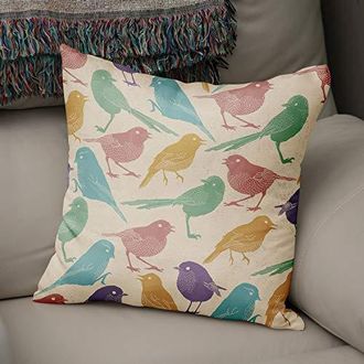 Bonamaison Le Jardin du Lin Kissen Zierkissenbezug Kissenbezug, Zufälliges Muster Dekoration, Für Zuhause Autos Büro Sofa Wohnzimmer Couch Schlafzimmer Dekor, 43