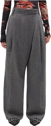 Ganni Damen, Hosen, Grau, XSGr&ouml;&szlig;e