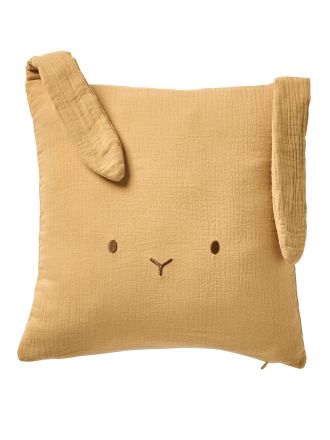 Vertbaudet Kissen mit Tiermotiv aus Baumwollgaze, Zimt, TU