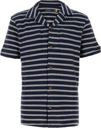 Polo Ralph Lauren Homme, Chemises, Bleu, Taille: 2XL Chemise Brod&eacute;e en M&eacute;lange de Coton