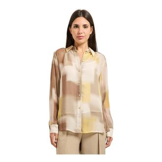 A|X Armani Exchange Femme, Blouses et Chemises, Multicolore, Taille: 36 FR AX Chemise &agrave; Manches Longues en Viscose