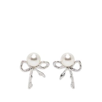 Shushu/Tong Ribbon-motif Earrings