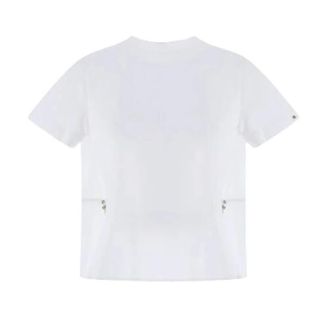 Herno Wei&szlig;es Jersey-T-Shirt mit eingezogener Taille - - Tops - Damen - Wei&szlig; - L