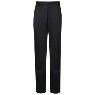 HUGO BOSS Homme, Pantalons, Bleu, Taille: XL Pantalon Slim Bleu en Laine avec Pli Marqu&eacute;