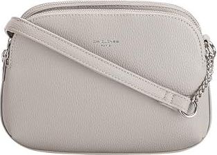 David Jones Paris - Pochette port&eacute; travers Femme - Sac Bandouli&egrave;re Similicuir - 3 compartiments - Taille Moyenne - Ville Voyage Sortie weekend El&eacute;gant Chic Tendan