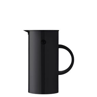 Stelton Isolierkanne EM77 0,5 liter - Doppelwandige Isolierkanne für heiße/kalte Getränke - Tee- & Kaffeekanne mit Glaseinsatz, Magnetverschluss, Schraubdecke